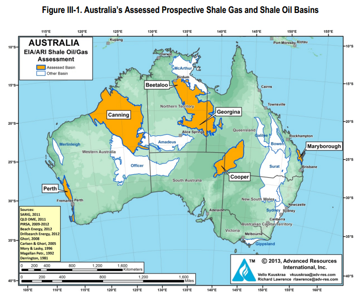 Australia's shale energy reserves - MacroBusiness