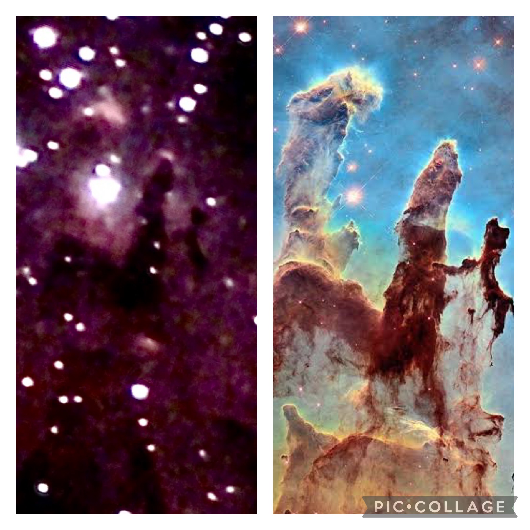 Middle Finger Nebula Pillars