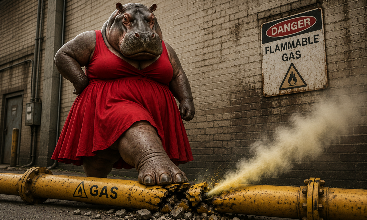 Gas hippopotomus crushes reservation again - MacroBusiness